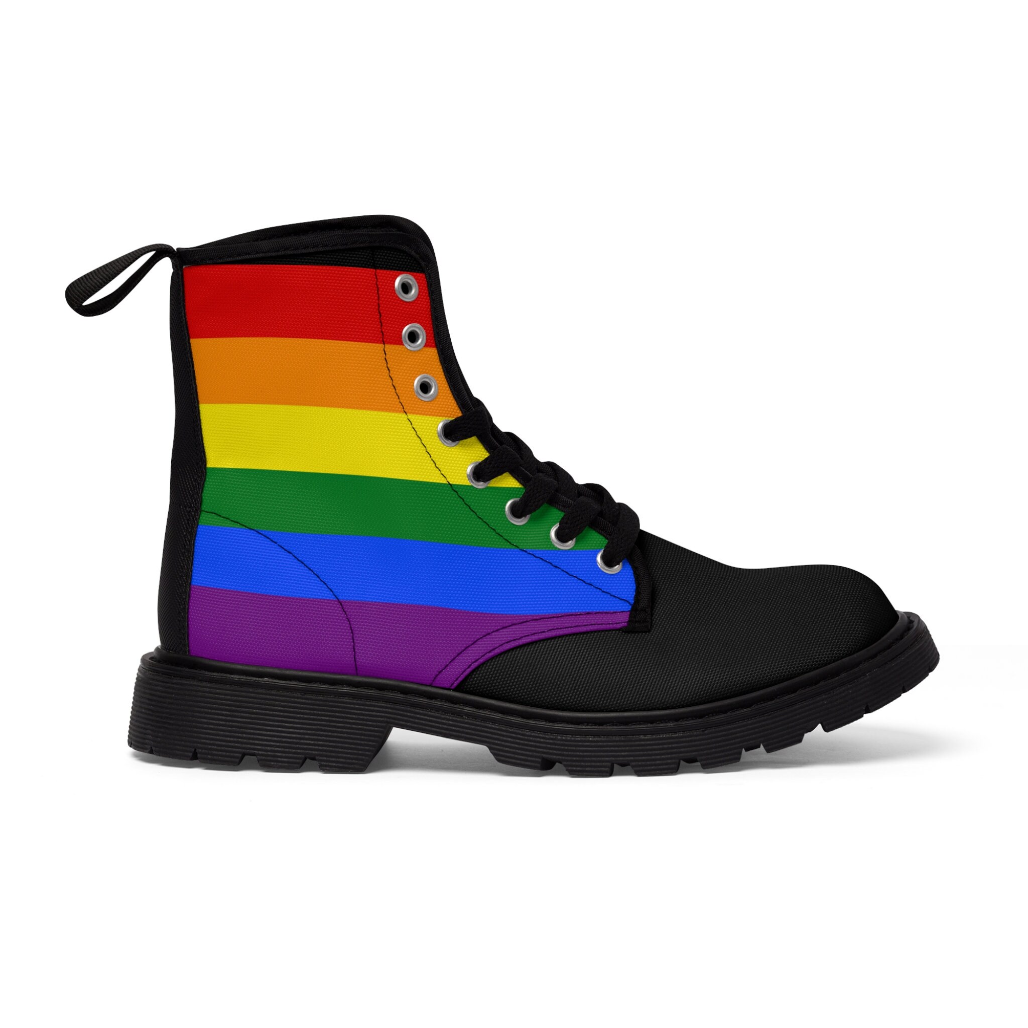 LGBTQ Pride Men's Canvas Boots - Etsy