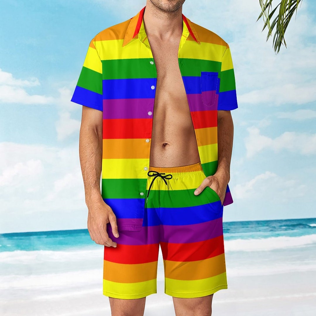 Pride Hawaiian Print Suits for Men (all-over Printing) - Etsy