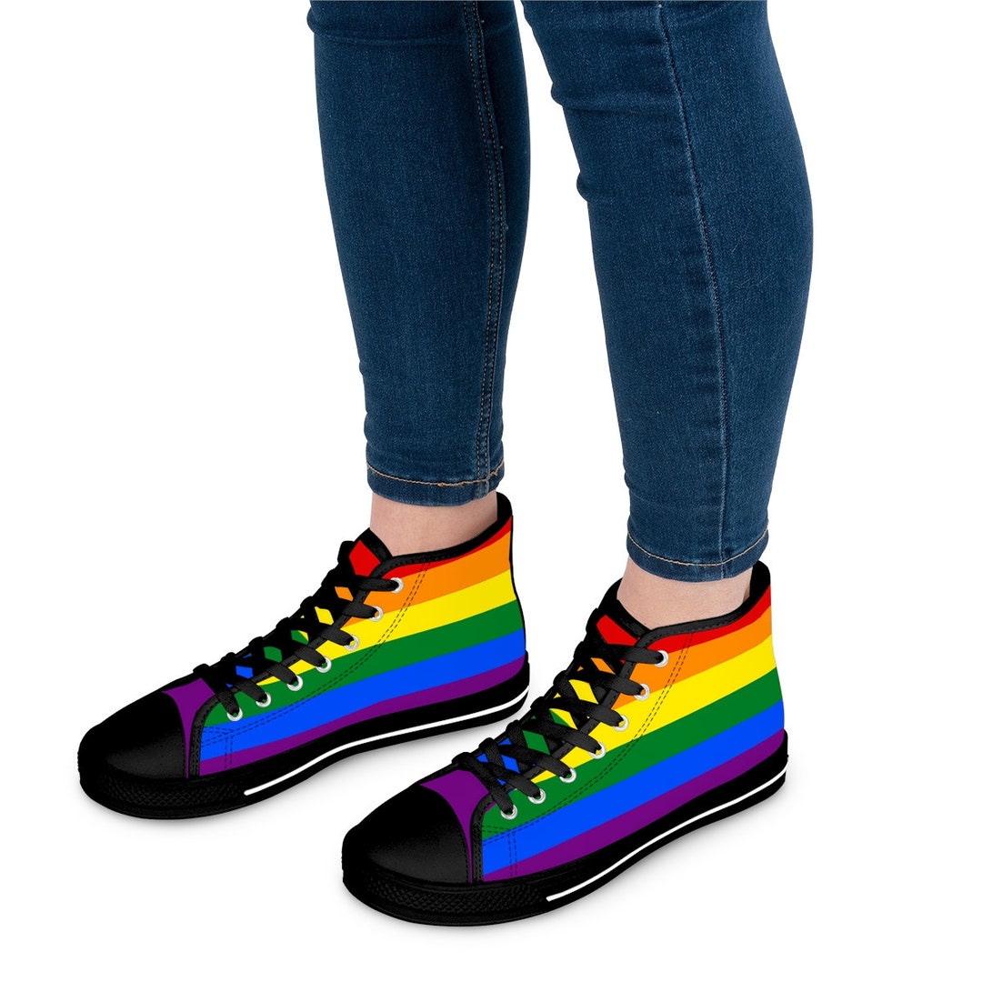 LGBTQ Pride Women's High Top Sneakers - Etsy