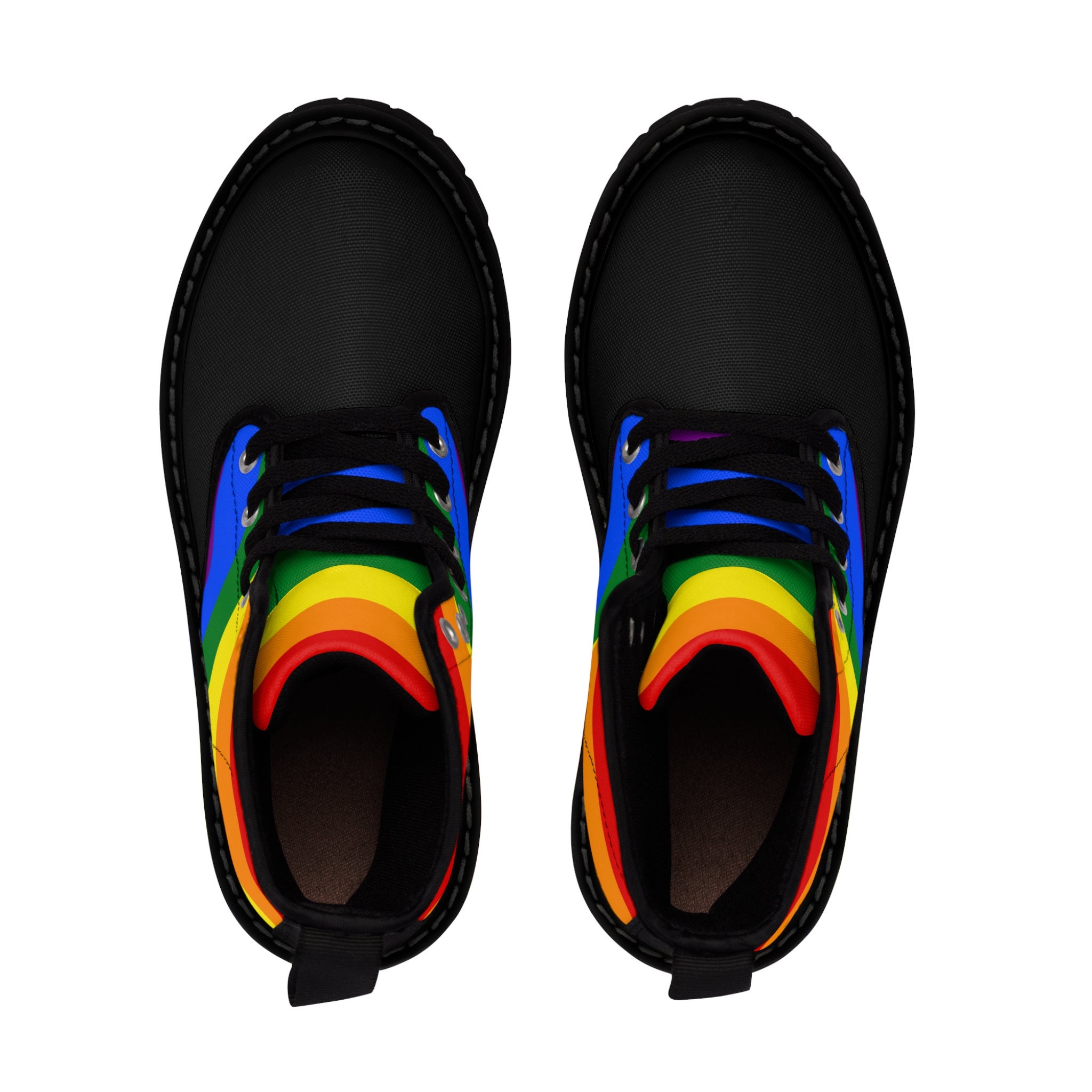 LGBTQ Pride Men's Canvas Boots - Etsy