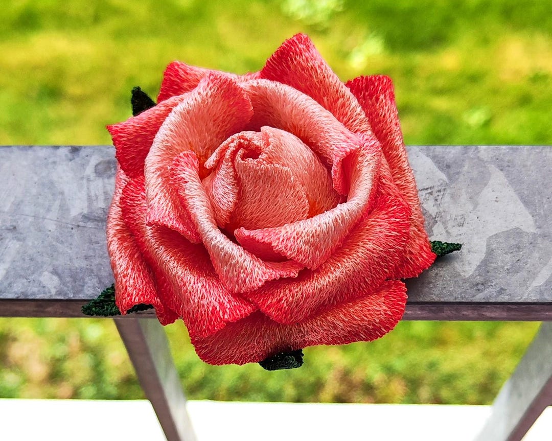 FSL Rose Machine Embroidery Design 3D Rose ITH Machine Embroidery ...