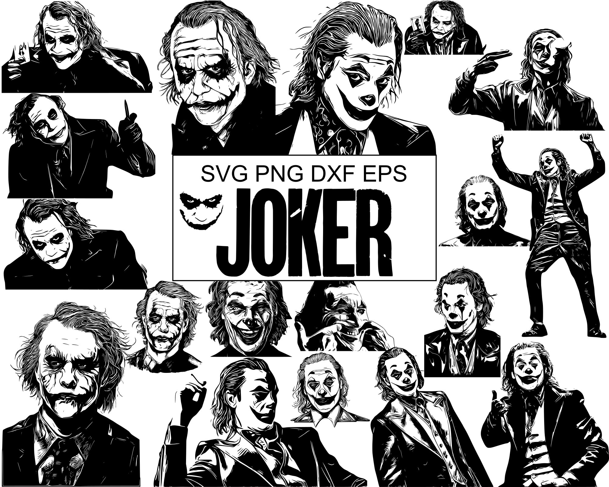 20 SVG Joker Heath Ledger Joaquin Phoenix Squad Drama Pourquoi si ...