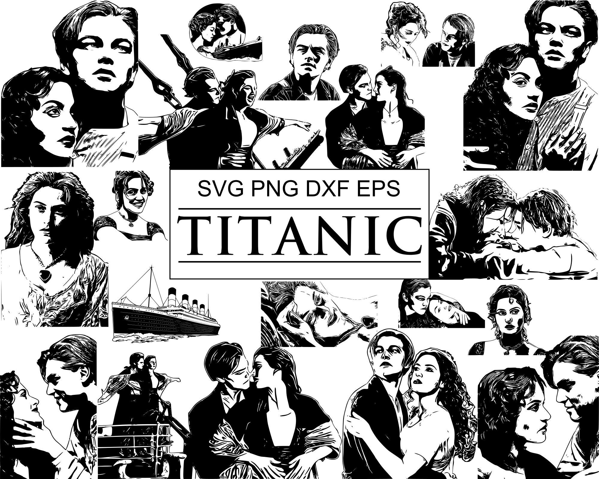 Leonardo Dicaprio Stencil