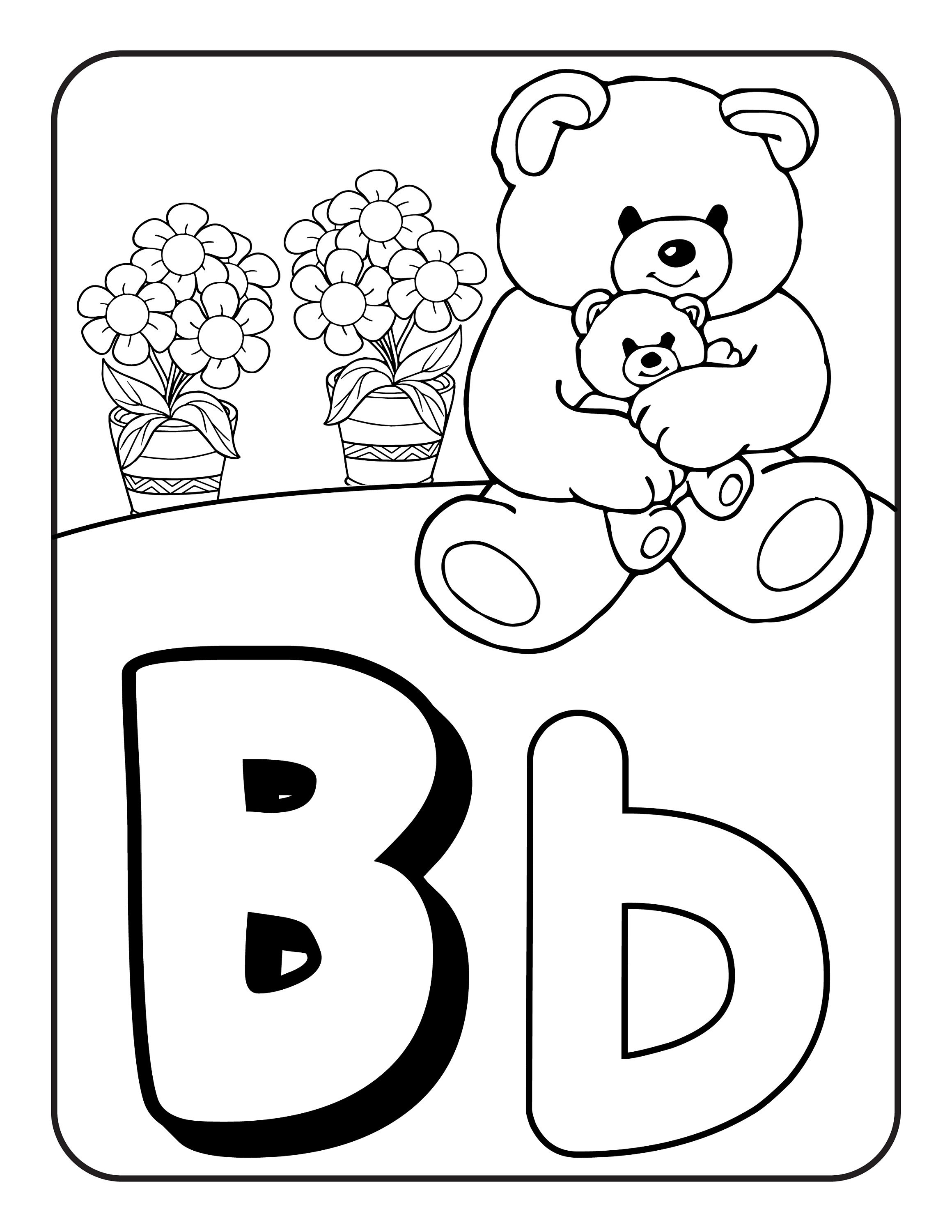 Kids' Alphabet Coloring Pages - Etsy