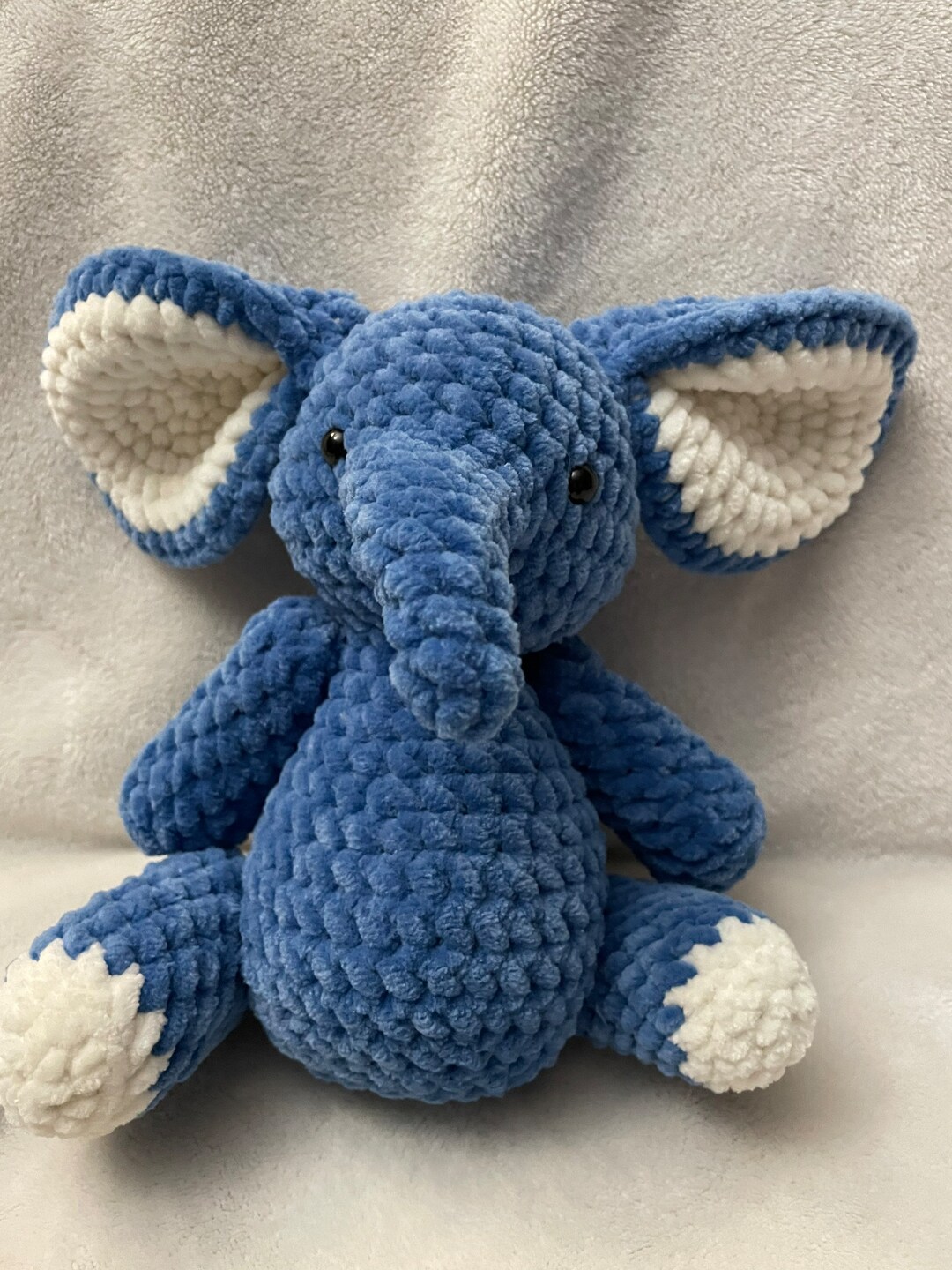 Little Crochet Elephant With Poseable Arms and Legs Done Now Velvet ...