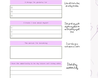 Self Care Digital Journal/planner - Etsy