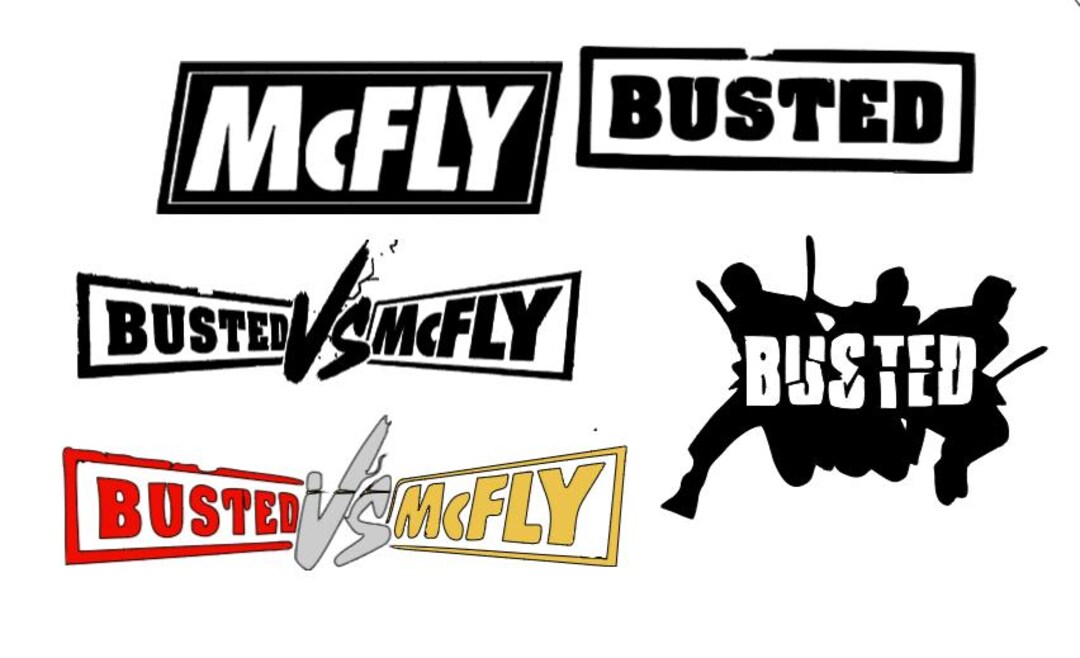 Busted Vs Mcfly Vinyl Stickers - Etsy UK