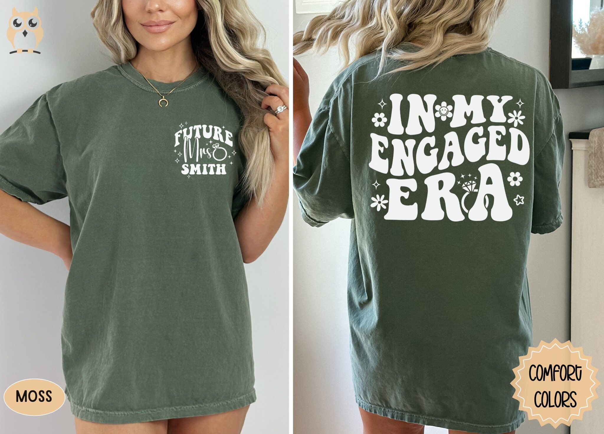 In My Engaged Era Shirt,custom Future Mrs Shirt, Comfort Colors Fiance ...