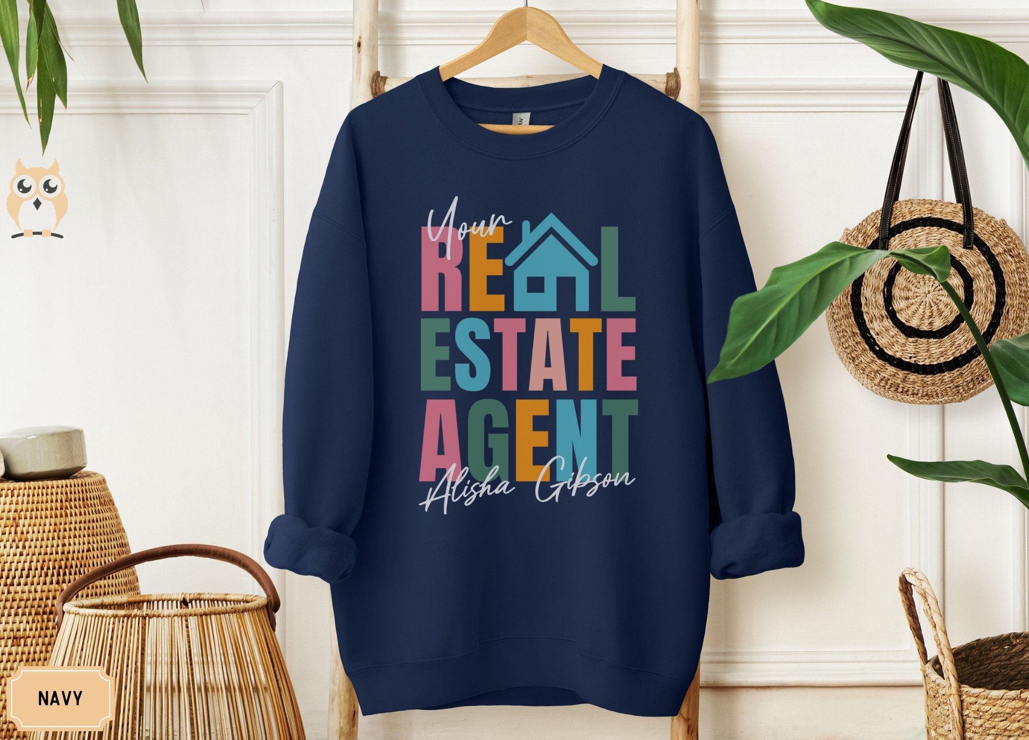 Personalized Real Estate Agent Sweatshirt,realtor Custom Gift,realtor ...