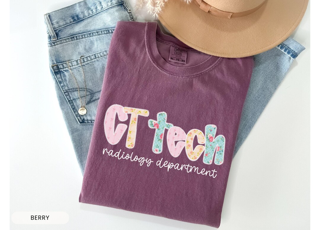 Comfort Colors® CT Tech Shirt, Radiology Department Tshirt, Rad Tech ...