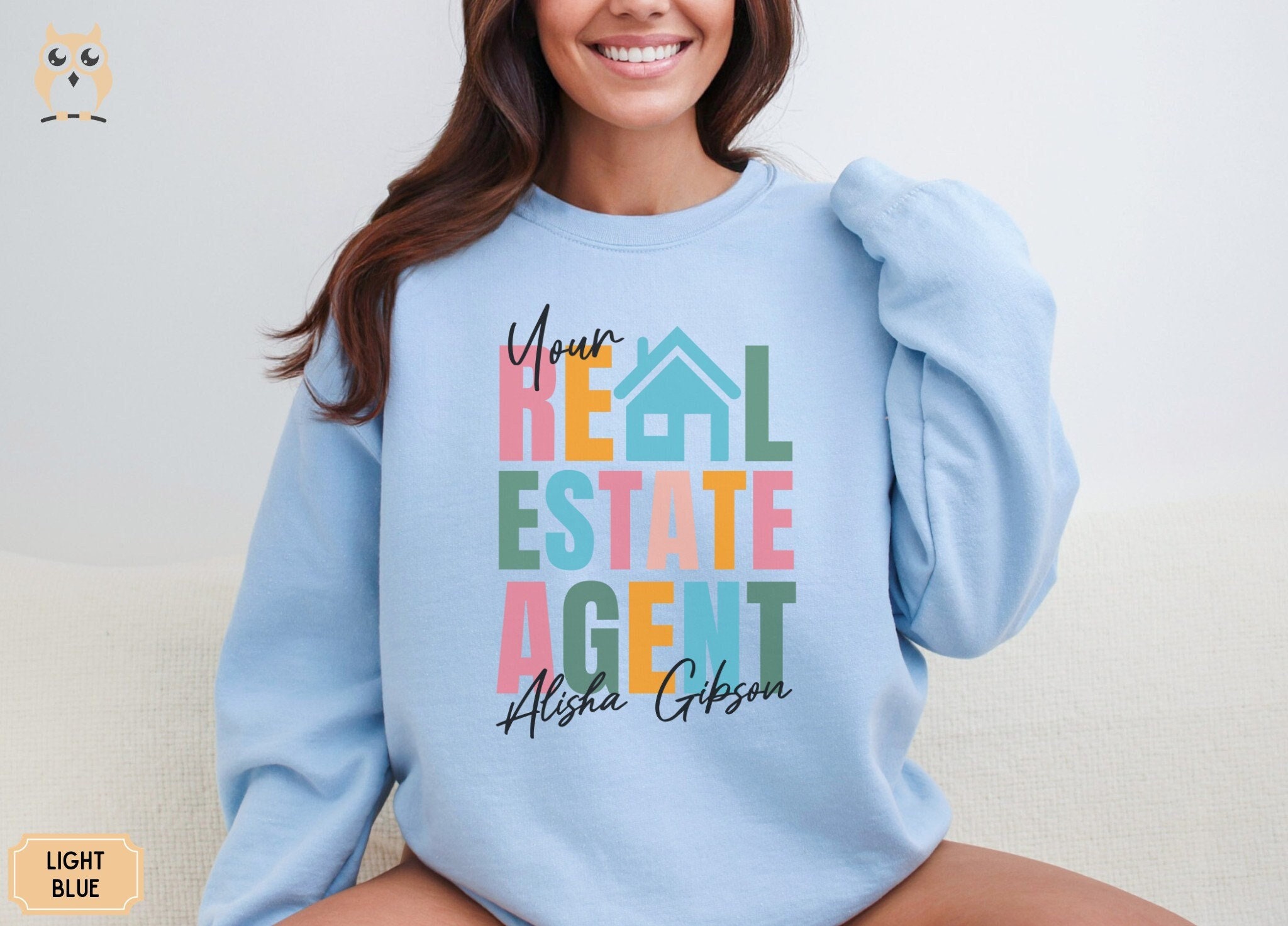 Personalized Real Estate Agent Sweatshirt,realtor Custom Gift,realtor ...