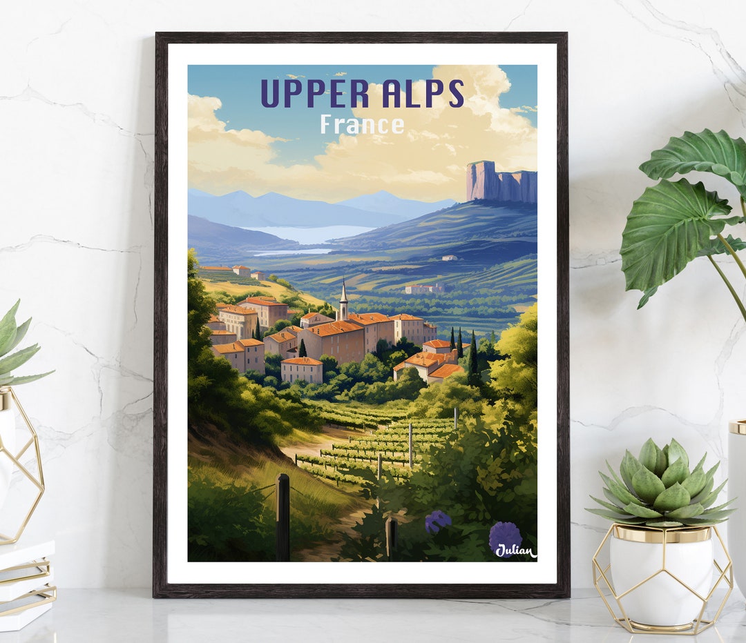 Upper Alps Travel Poster | Modern Wall Art European Prints - Unframed ...