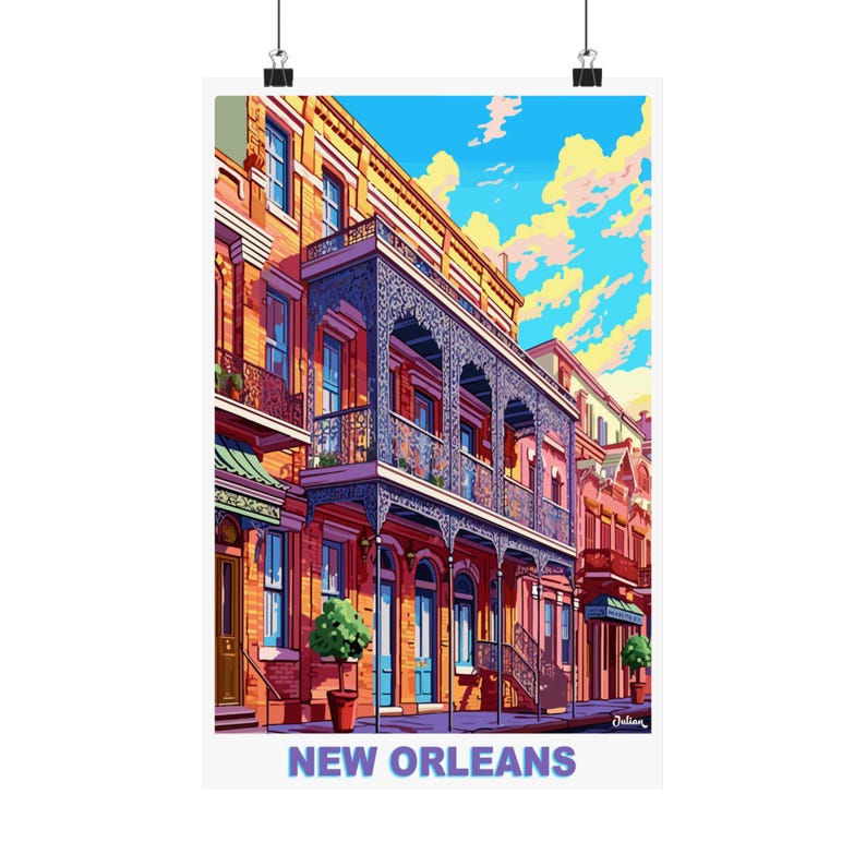 New Orleans | United States | Travel Poster | Modern Wall Art - Etsy
