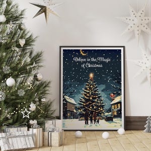 The Magic of Christmas Poster - Matte Vertical Posters, Christmas Art ...