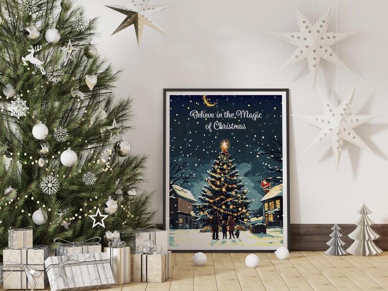 The Magic of Christmas Poster - Matte Vertical Posters, Christmas Art ...