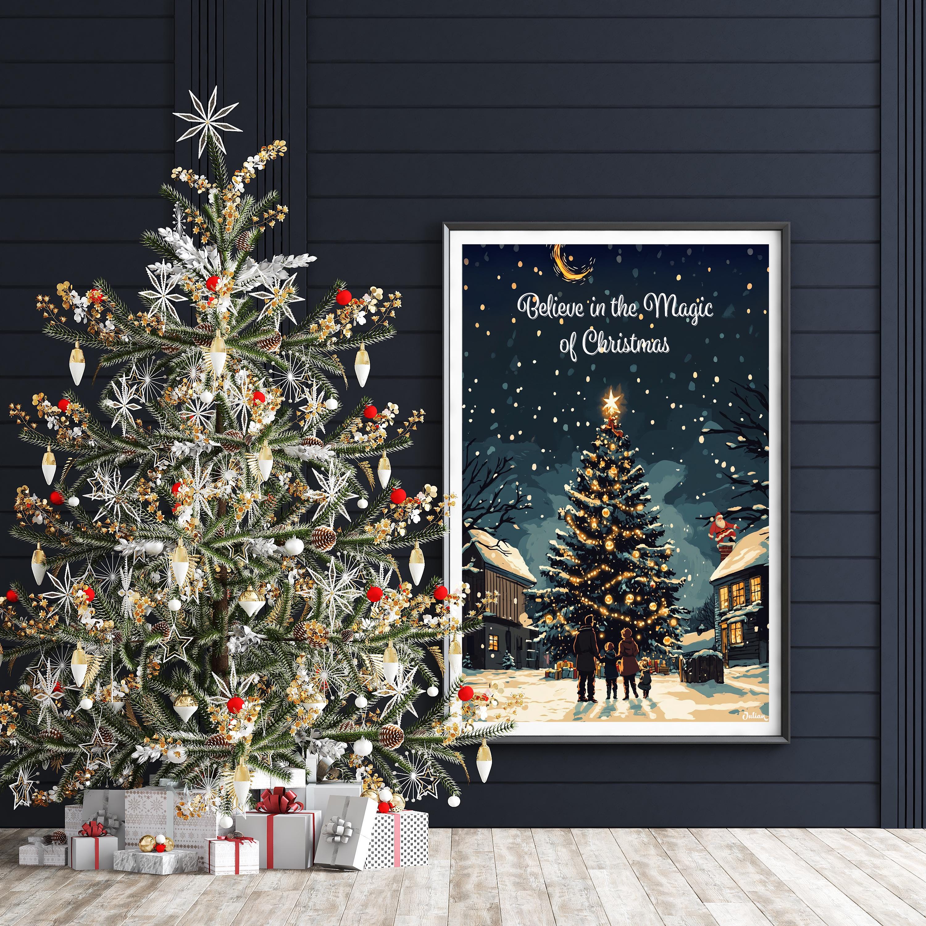 The Magic of Christmas Poster - Matte Vertical Posters, Christmas Art ...