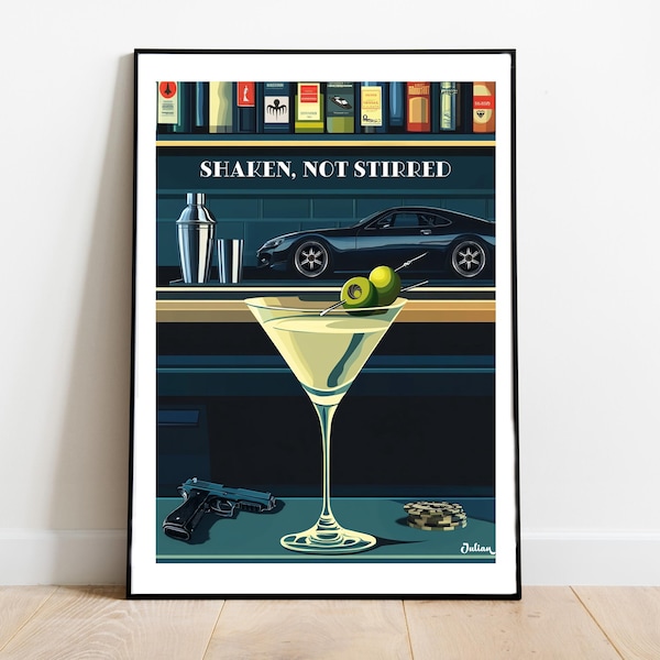 James Bond Art Movie Poster - Etsy