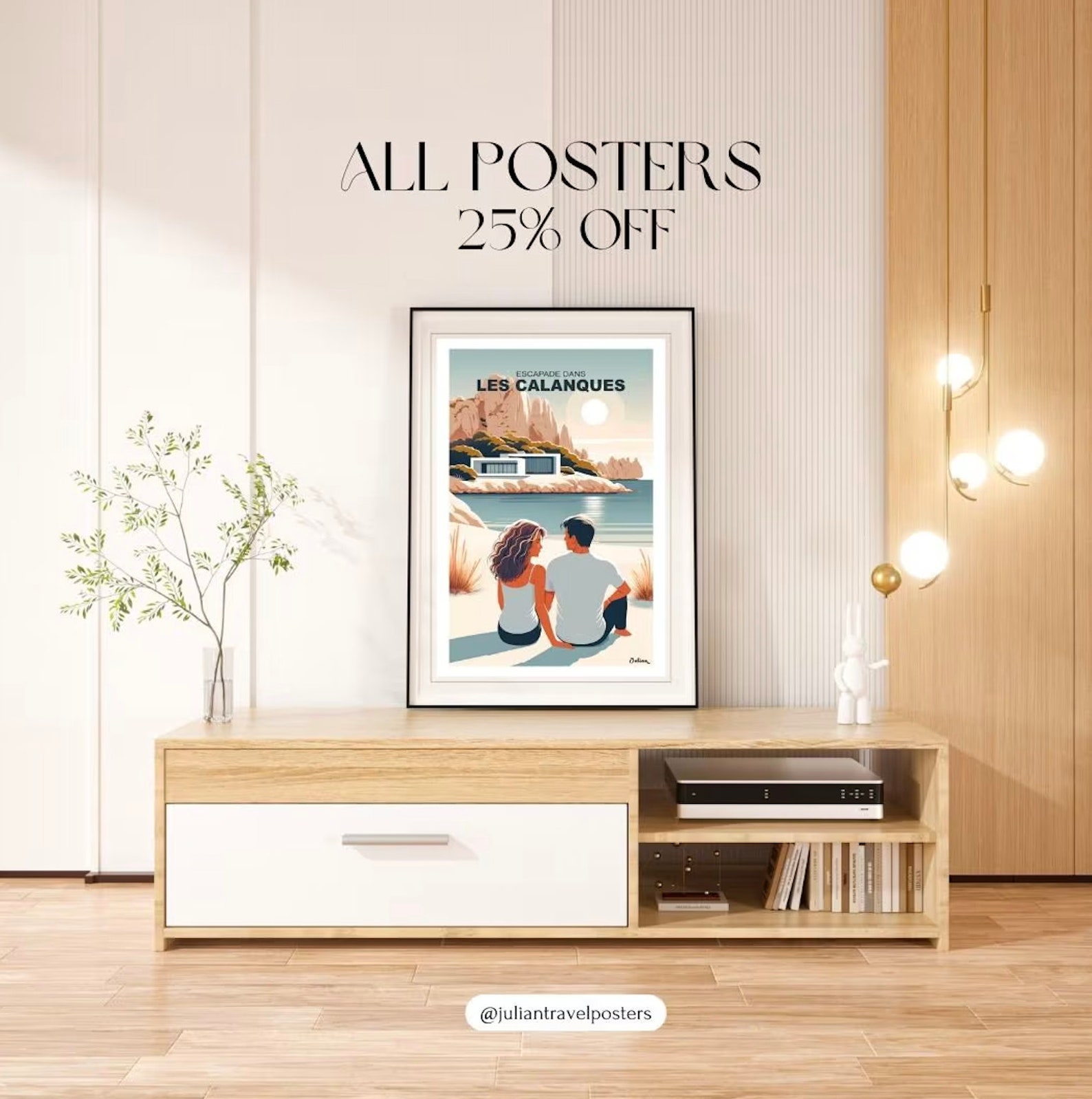 Key Biscayne Travel Poster | Modern Wall Art Florida Prints - Unframed ...