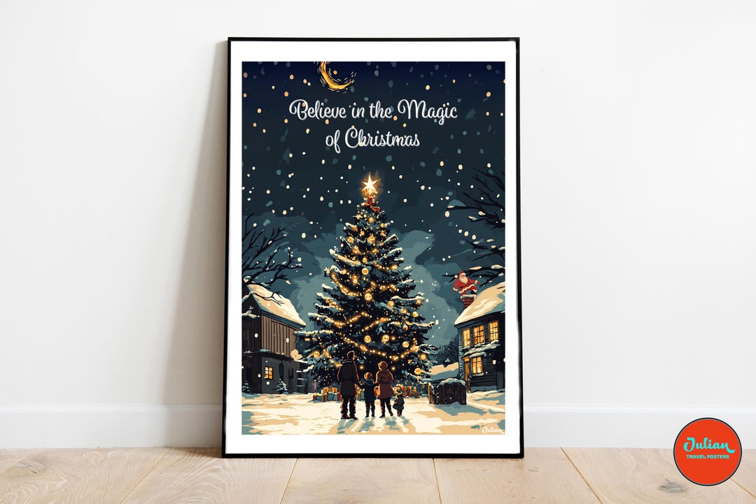 The Magic of Christmas Poster - Matte Vertical Posters, Christmas Art ...