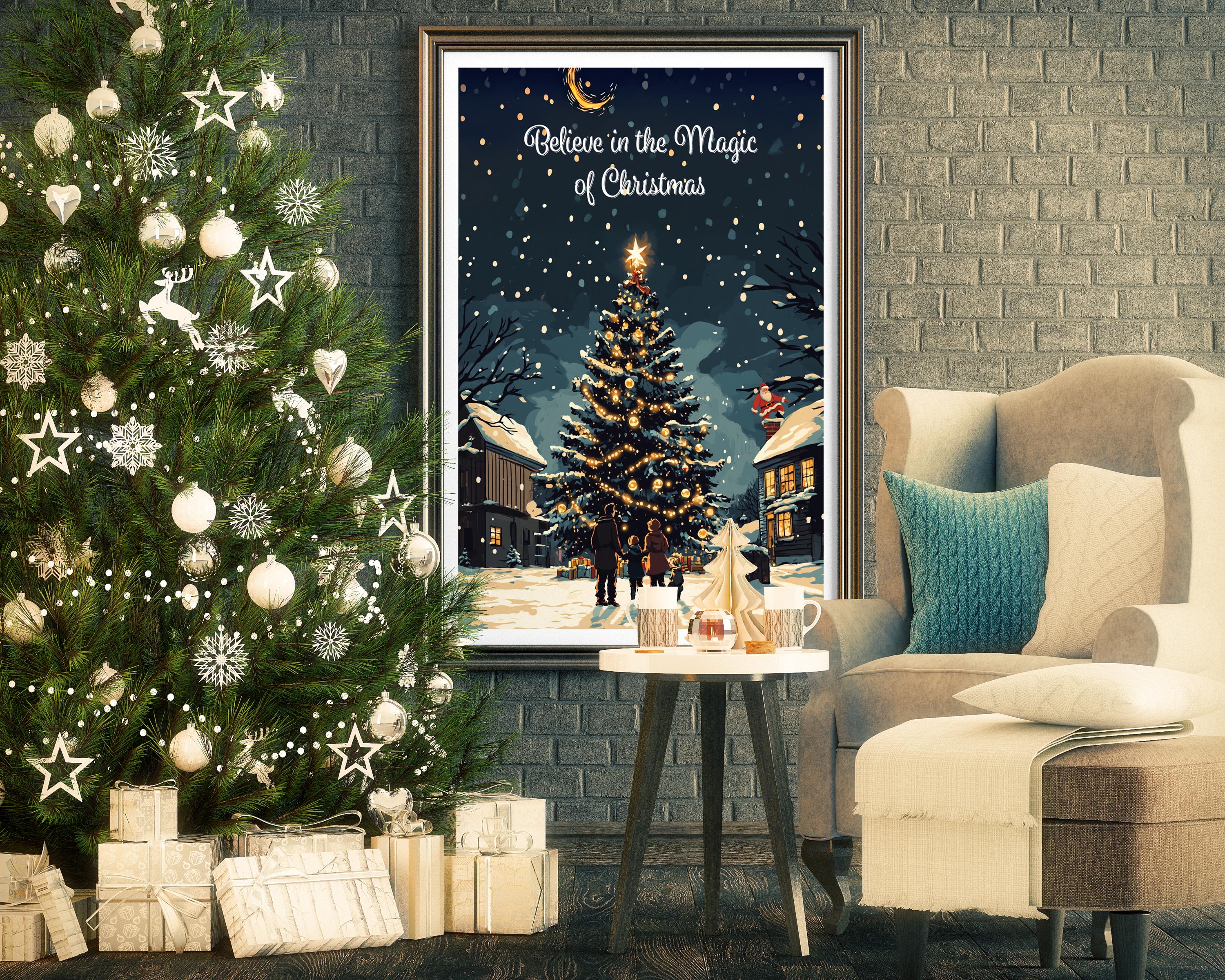 The Magic of Christmas Poster - Matte Vertical Posters, Christmas Art ...