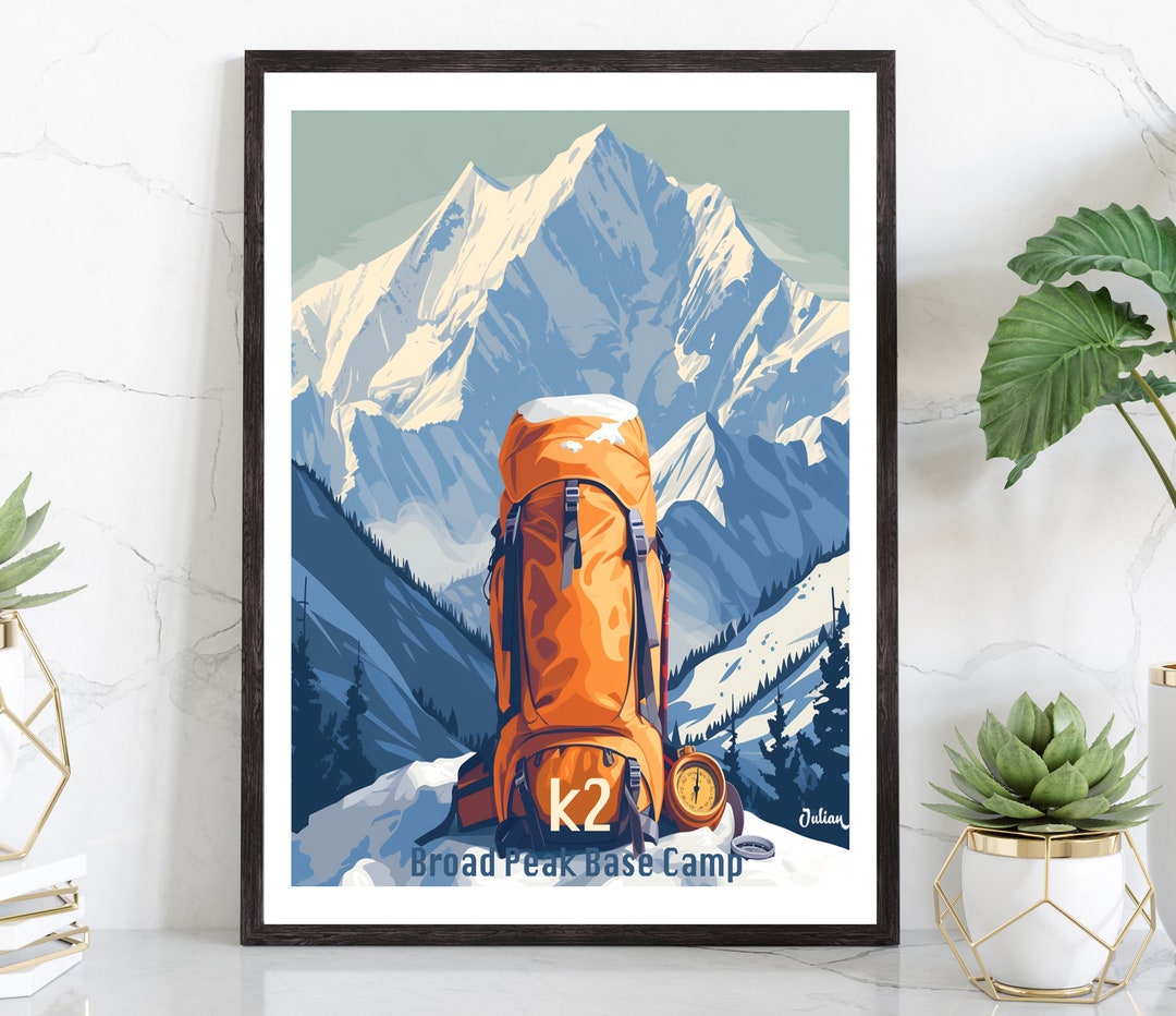 K2, Mount Everest | Travel Poster | Modern Wall Art - Etsy