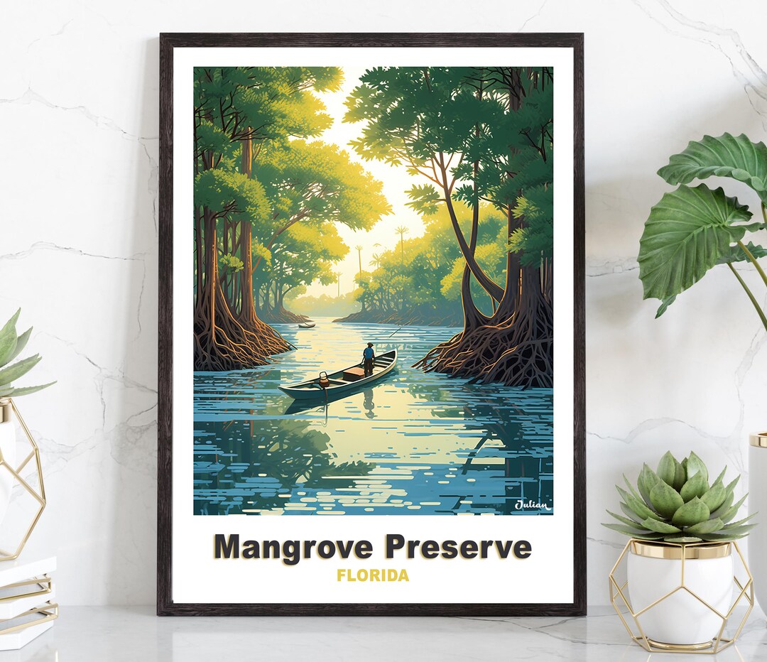 Florida Mangrove Preserve Poster: Giclée World Art Print - Etsy