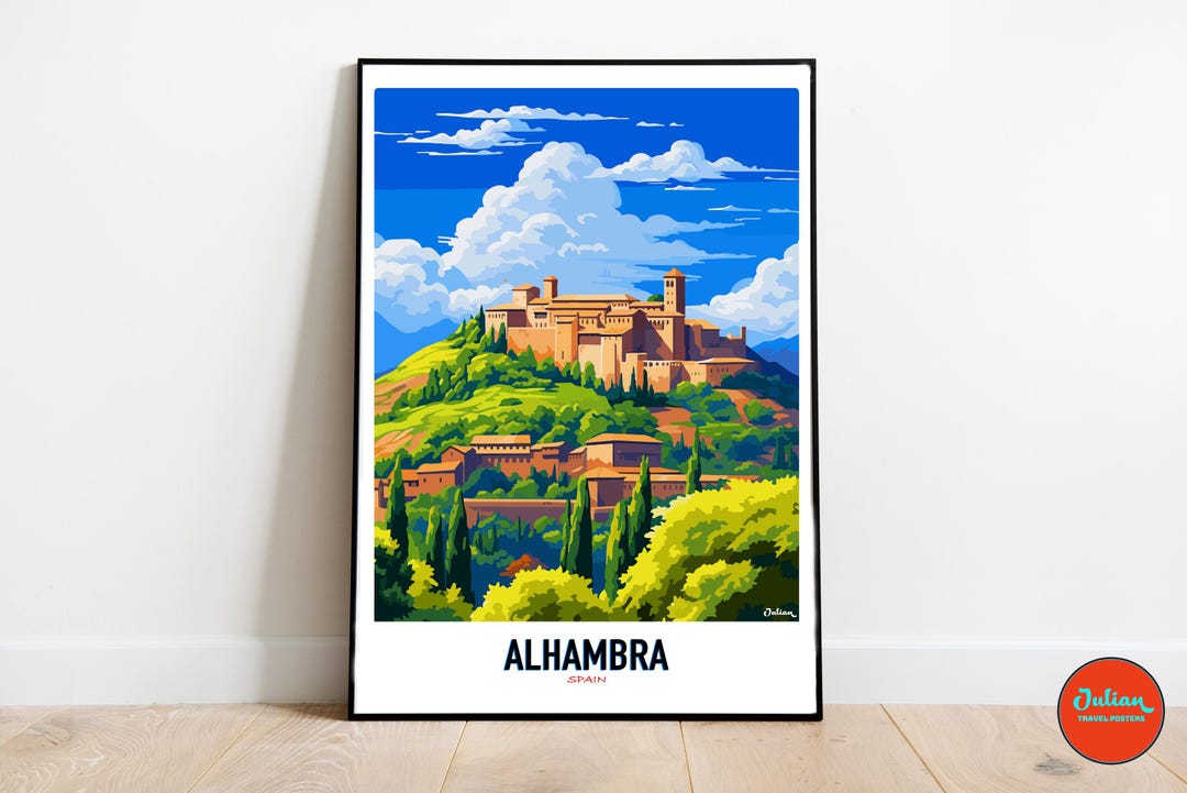The Alhambra Poster - Matte Vertical Posters, Cocktail Art Print, Decor ...