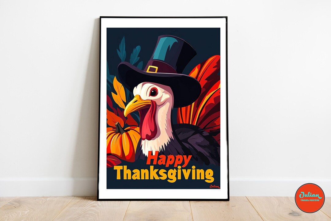 Thanksgiving Poster - Matte Vertical Posters, Thanksgiving Art Print ...