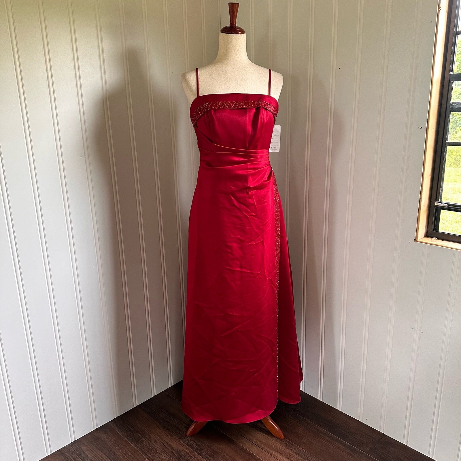 Vintage 90s/y2k Red Whimsigoth Maxi Prom Dress Size 10 - Etsy