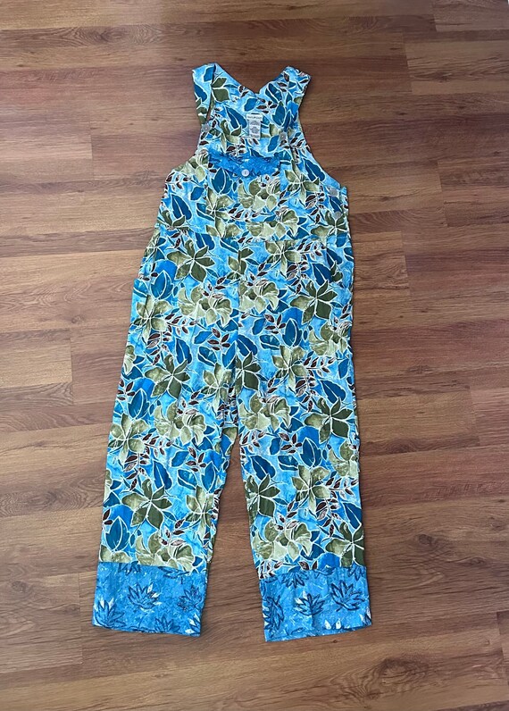 Vintage Y2K Boho Floral Overalls size Large - Gem