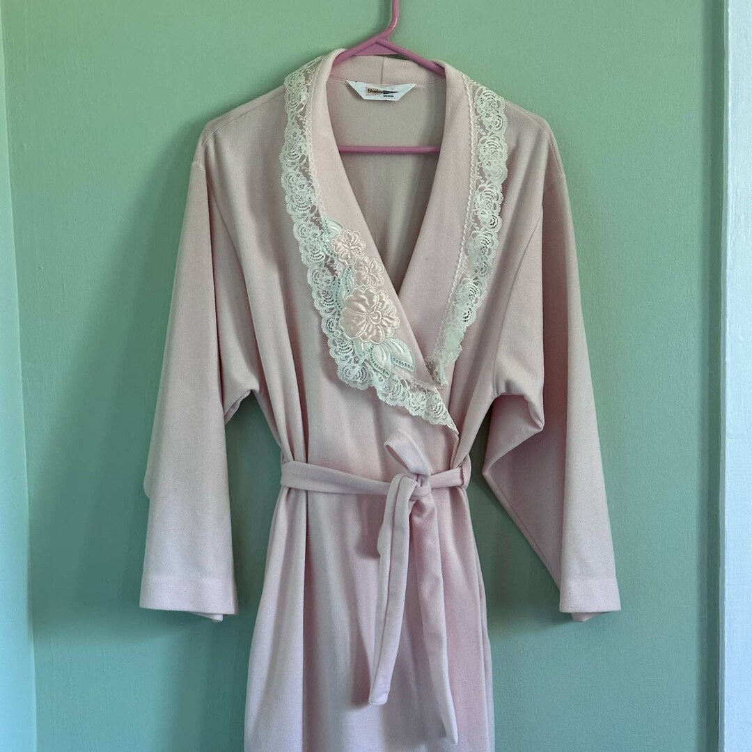 Vintage 60s/70s Shadowline Pink Robe Size Medium - Etsy