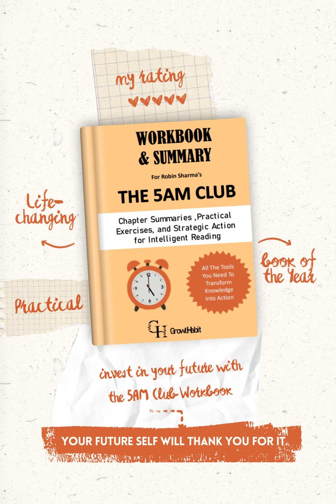 5 AM Club Workbook | Life Goal Planner (digital Printable) - Etsy
