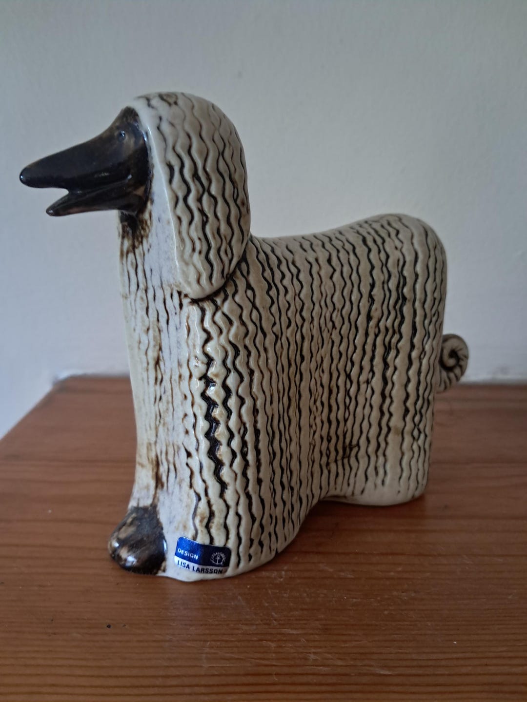Lisa Larson for Gustavsberg Vintage Afghan Hound Dog Pottery Figurine ...