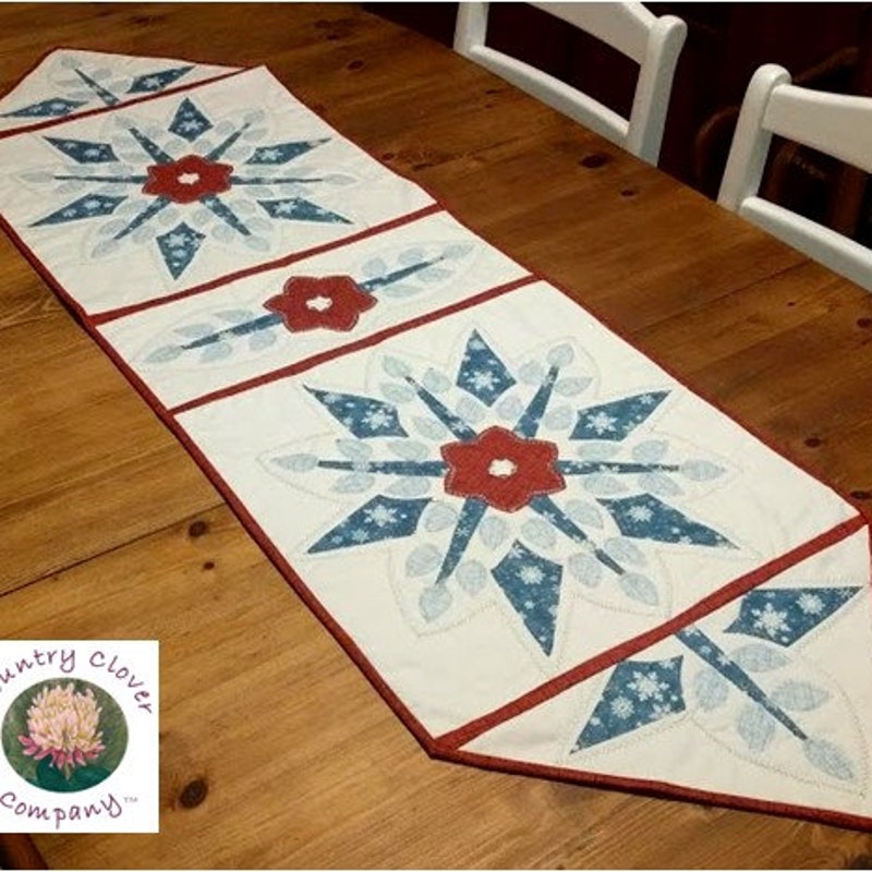 Quilt Snowflake Table Runner Patterns - Etsy