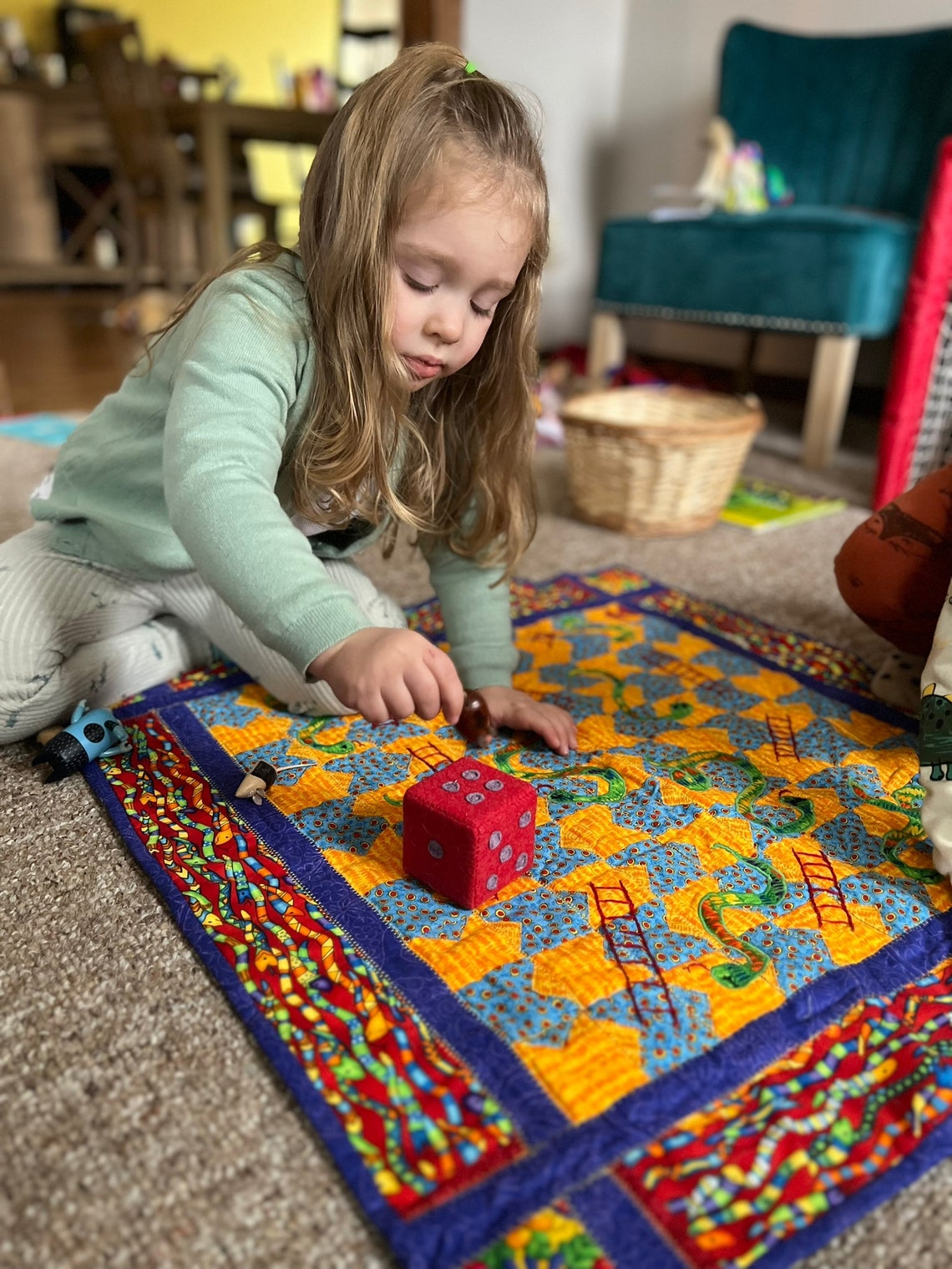 Quilted Snakes & Ladders Playmat and Carrybag PDF Pattern - Etsy