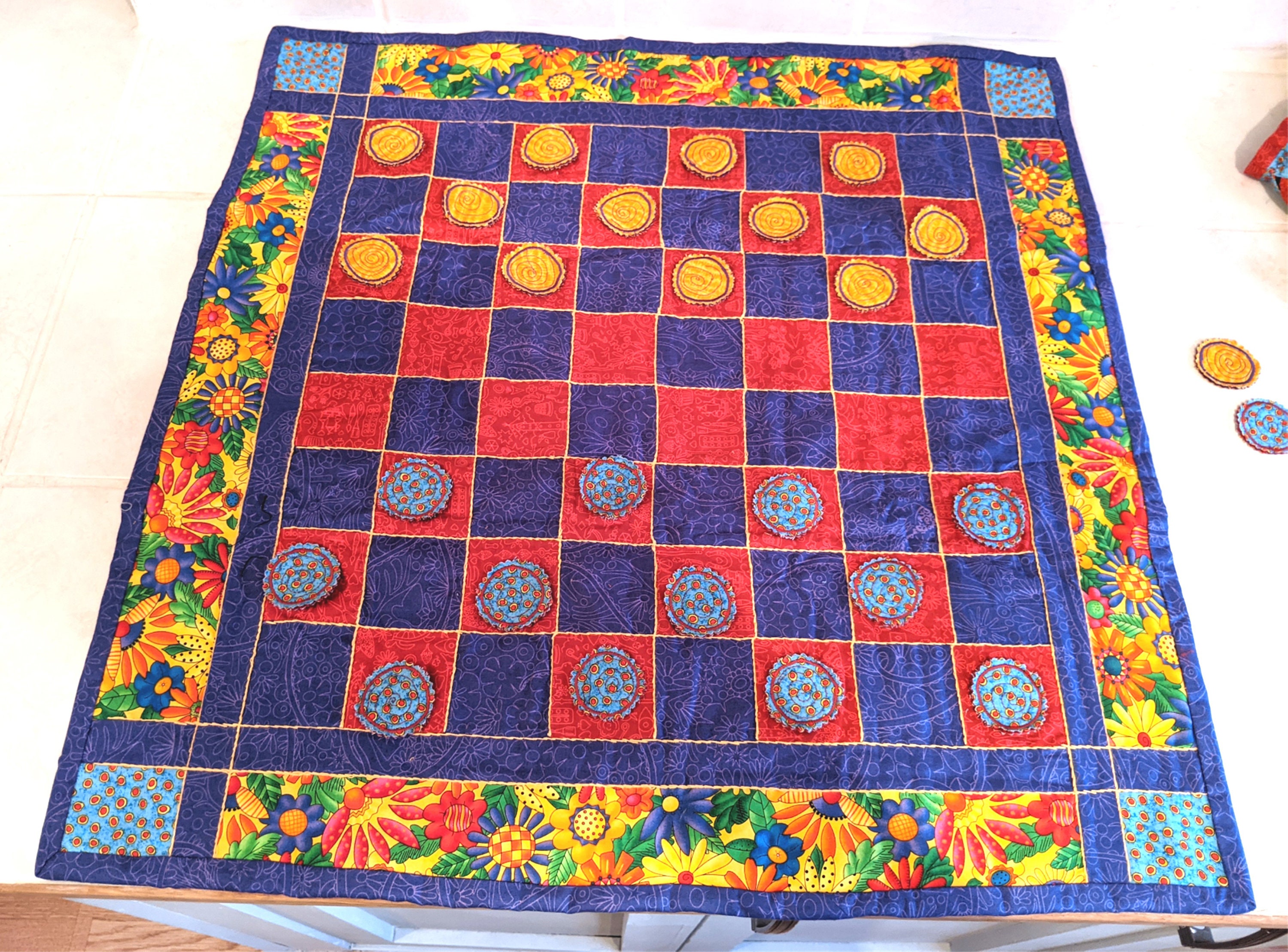 Quilted Snakes & Ladders Playmat and Carrybag PDF Pattern - Etsy