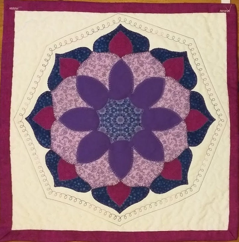 Block of the Month Marvellous Mandala Applique Quilt PDF Full Pattern ...