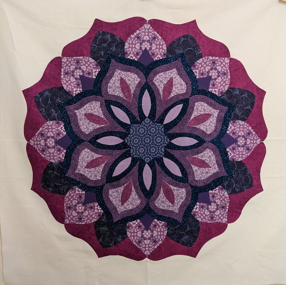 Block of the Month Marvellous Mandala Applique Quilt PDF Full Pattern ...