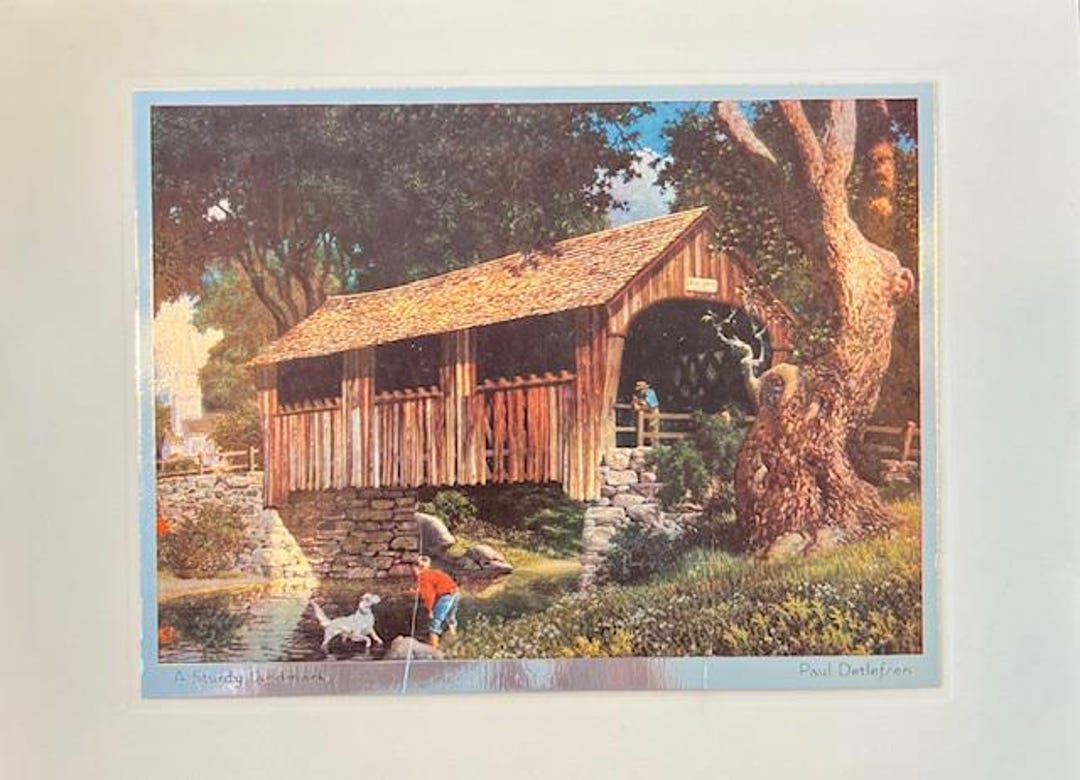 Vintage PAUL DETLEFSEN "the Sturdy Landmark" Dimension Color- Etch ...