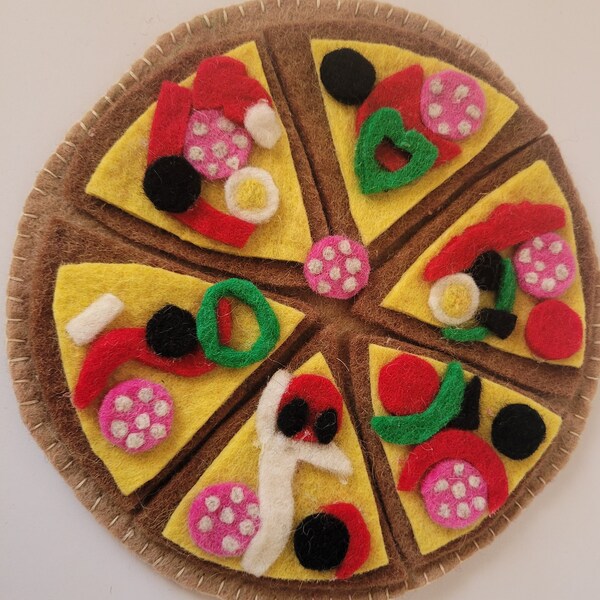 Felt Pizza - Etsy