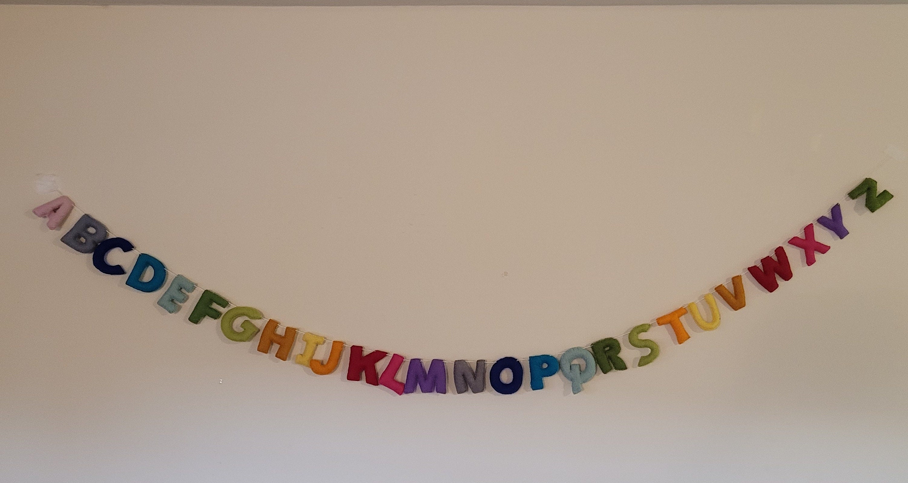 Wool Felt Alphabet, Preschool Uppercase Alphabet Set. Handmade, Soft ...