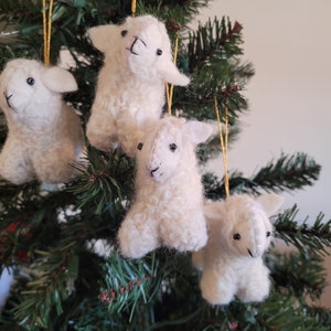 Adorable Handmade Wool Felt Sheep Ornament, Great for Any Decoration ...