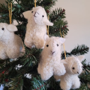 Adorable Handmade Wool Felt Sheep Ornament, Great for Any Decoration ...