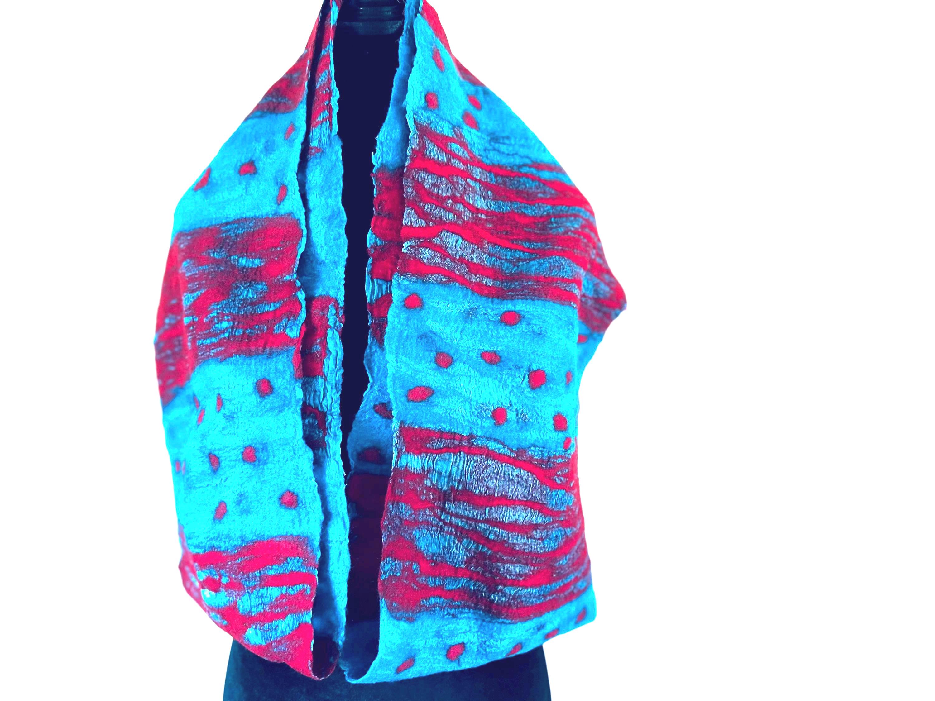 Elegant Handmade Merino Wool Infinity Shawl. Cozy, Stylish and ...