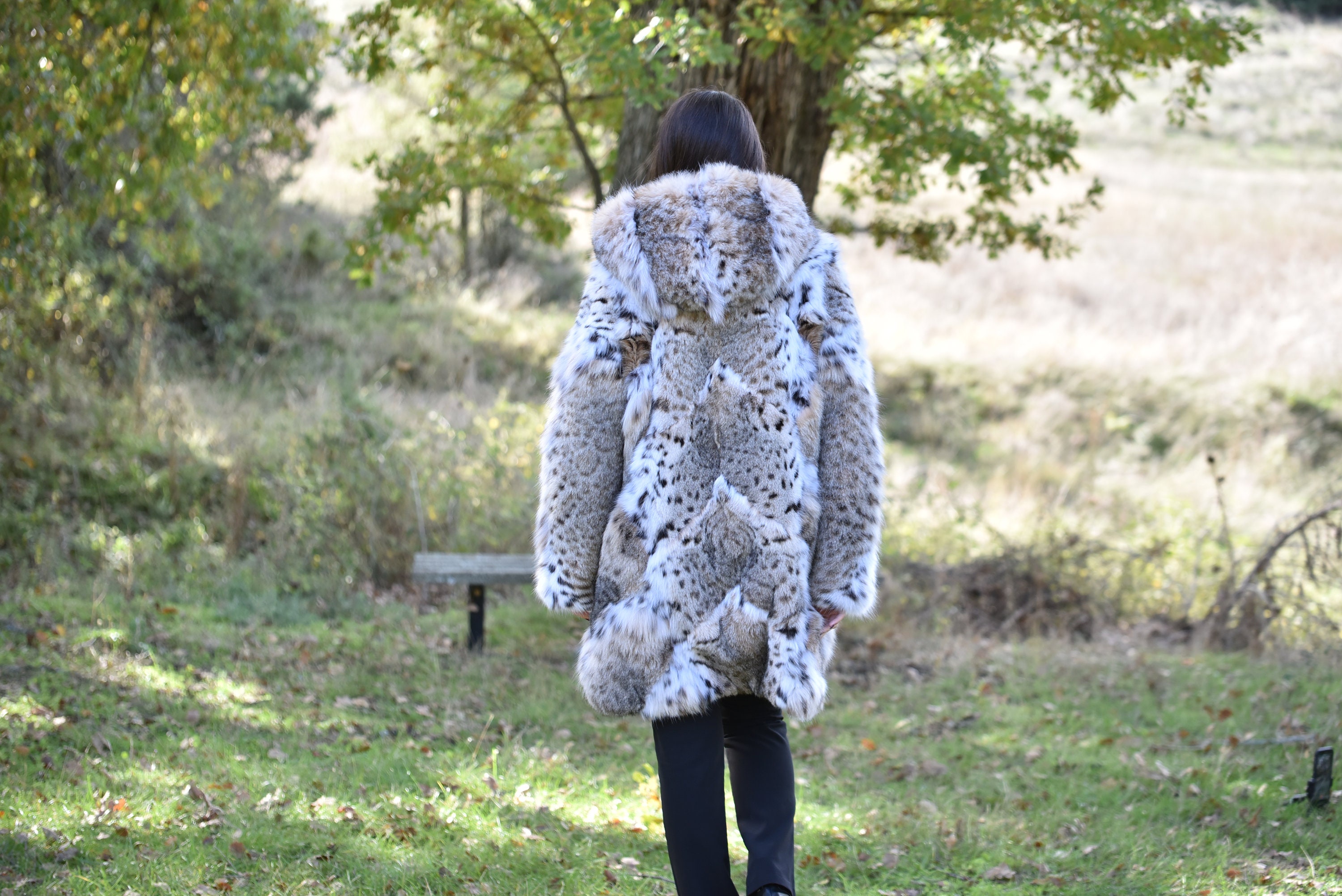 Diagonal Shape Lynx Coat Fur - Etsy