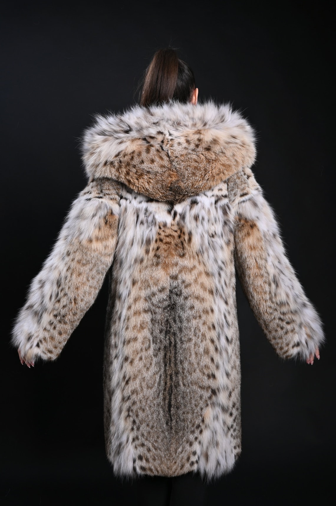 Classic Lynx Fur Jacket With Hood - Etsy