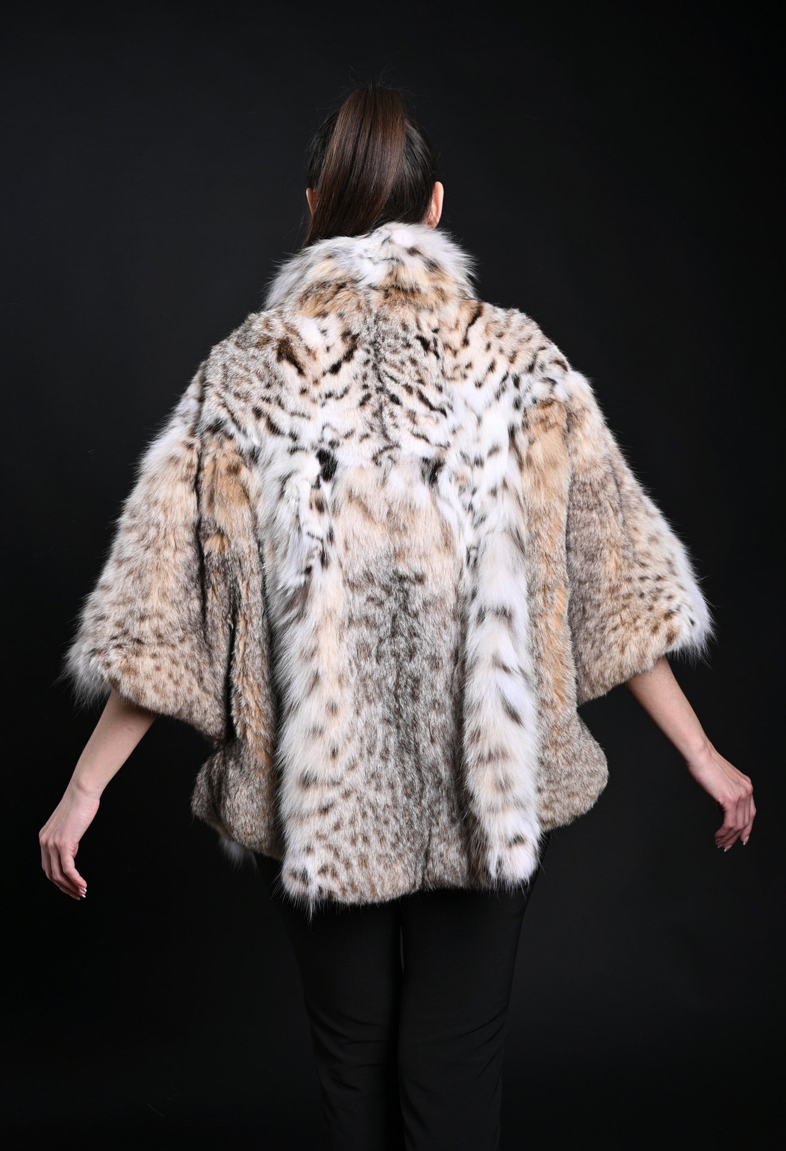 Small Cape Fur Lynx - Big Collar & Short Sleeve - Comfortable - Etsy