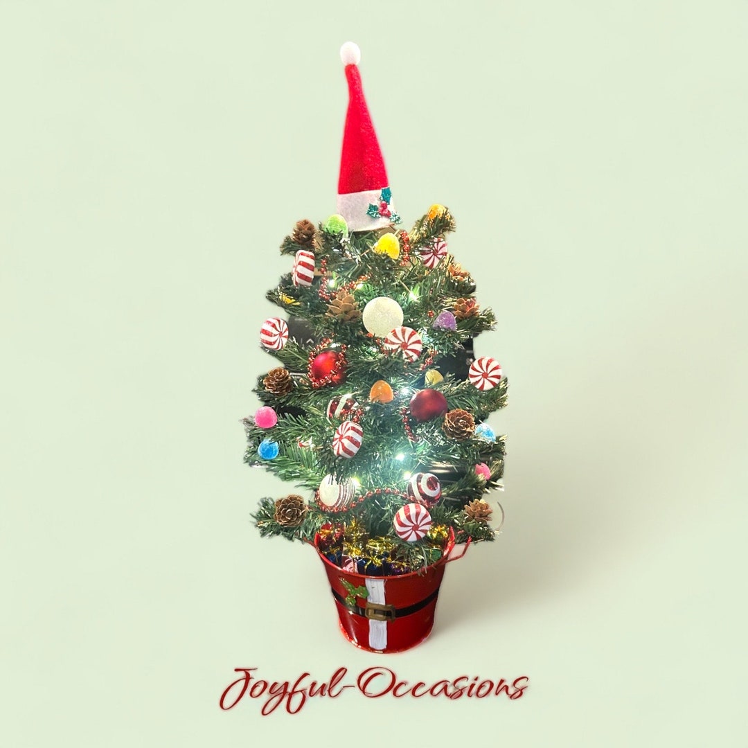 Lighted Mini Christmas Tree | Mini Tree | Mini Lighted Tree | Candy ...