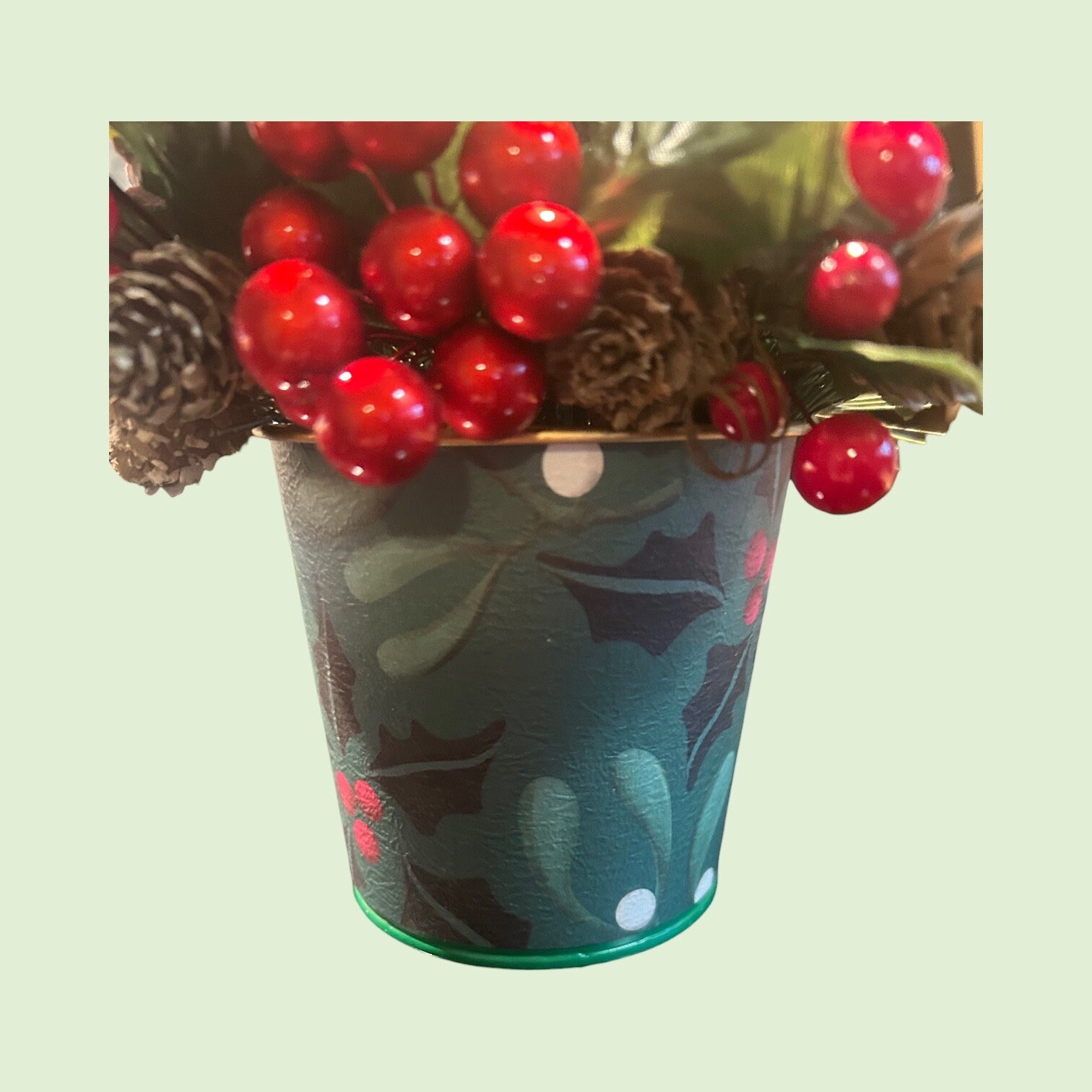 Christmas Pine Arrangement | Holly Pail | Holiday | Christmas Gift ...