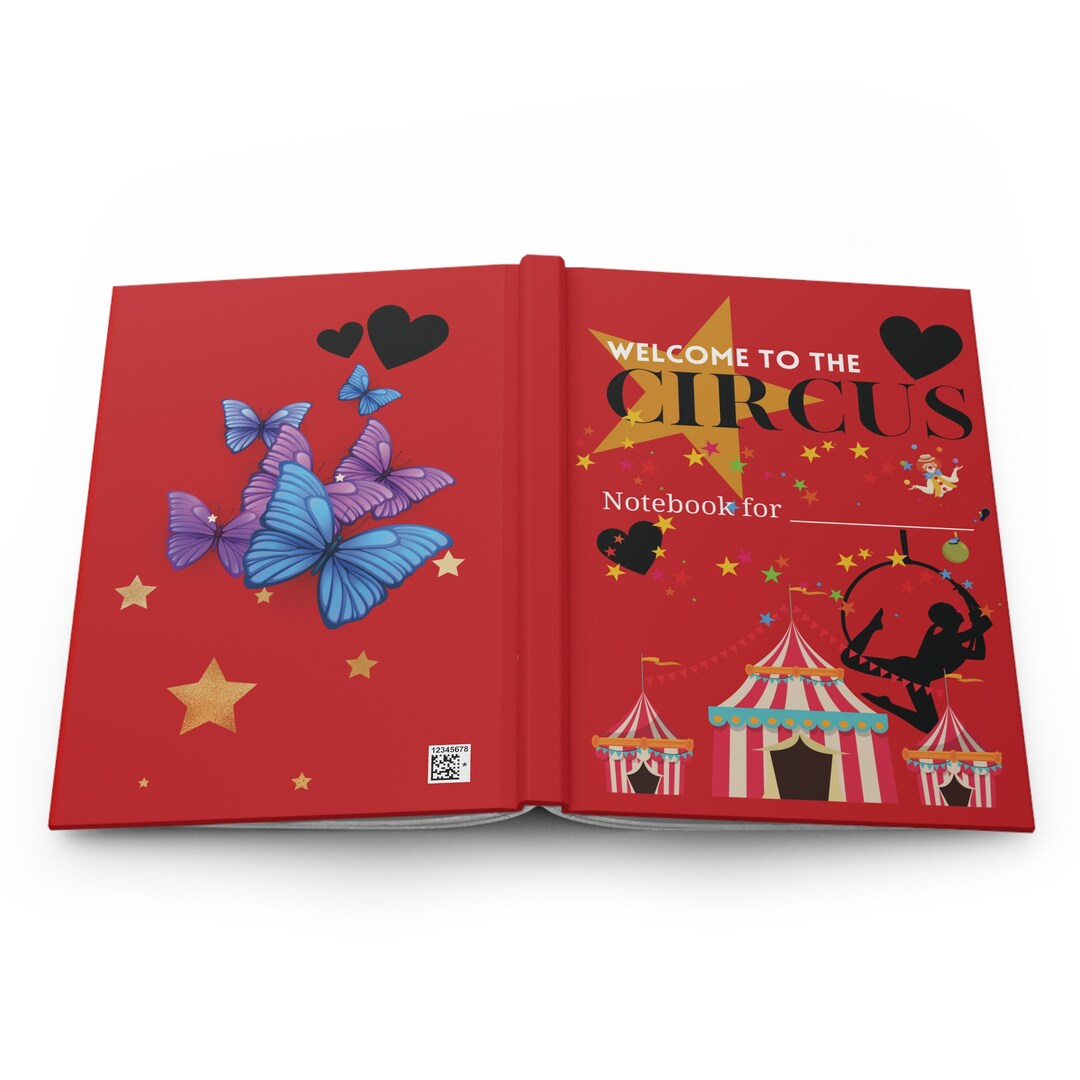 Circus Notebook, Circus Journal, Circus Diary, Vintage Circus Notebook ...